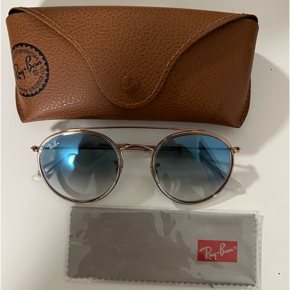 Ray-Ban Round Double Bridge Sunglasses - Gem